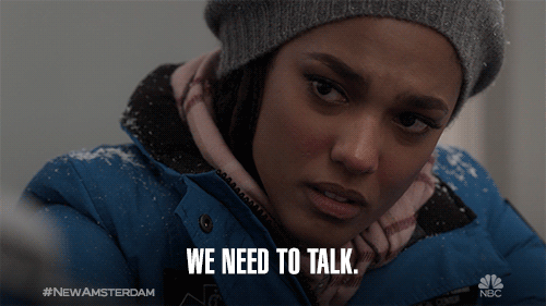 We Need To Talk GIF by New Amsterdam - Find & Share on GIPHY