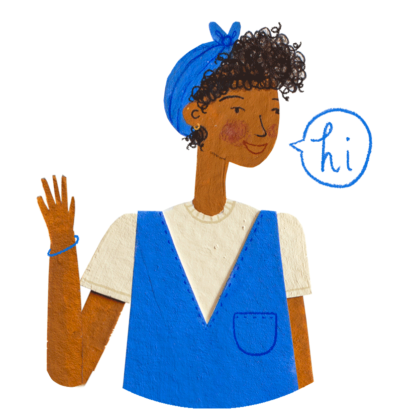 Smile Hello Sticker by Lorraine Nam for iOS & Android | GIPHY