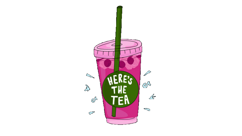 Spill The Tea Sticker by TikTok for iOS & Android | GIPHY