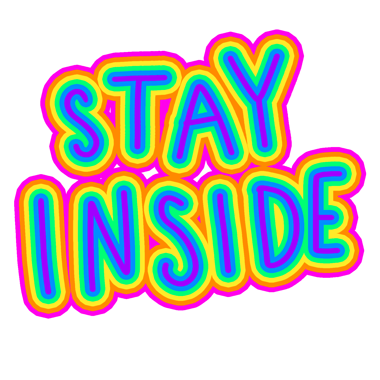 Rain Stay Inside Sticker by megan motown for iOS & Android | GIPHY