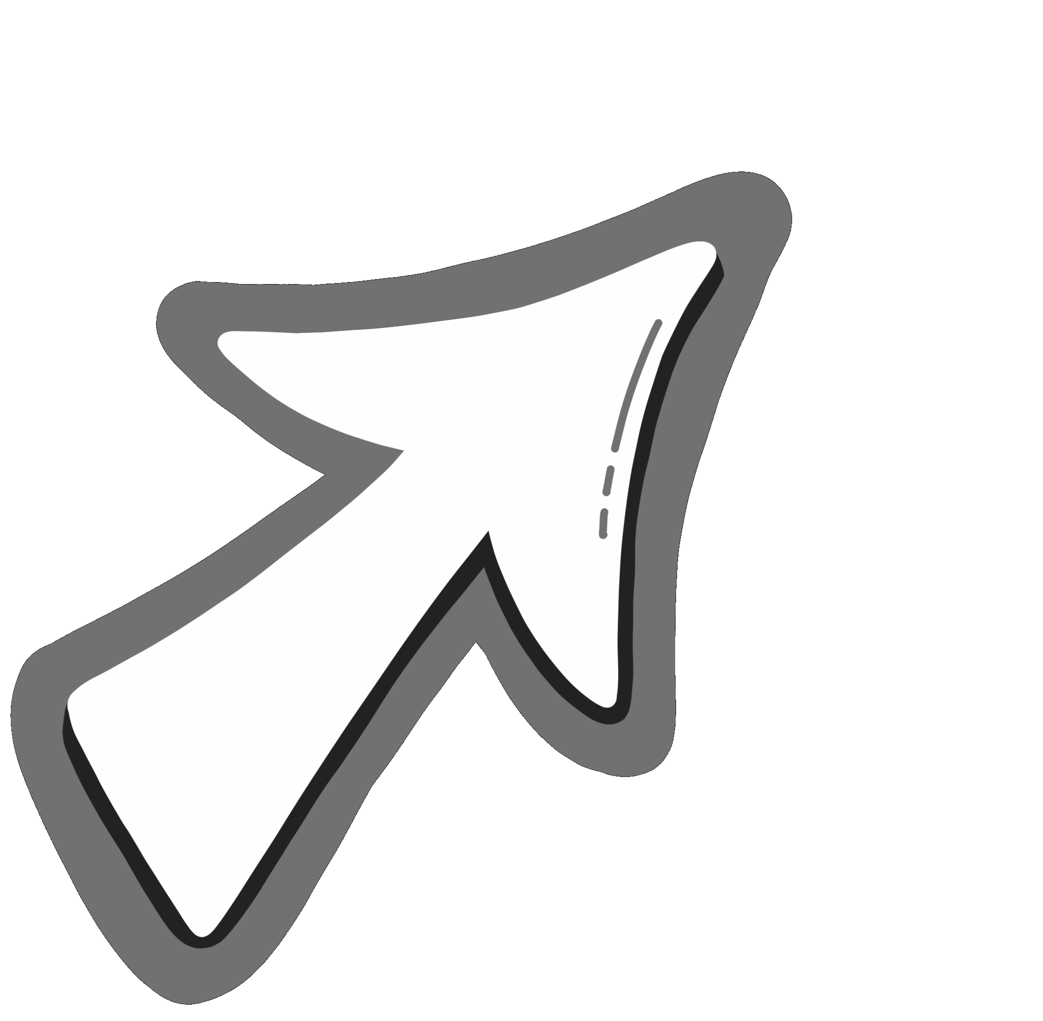 Arrow Click Sticker by LuLettering for iOS & Android | GIPHY