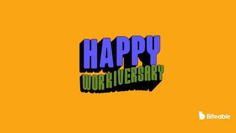 Work Anniversary GIF by Biteable - Find & Share on GIPHY