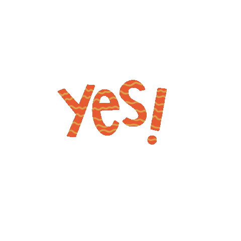 Orange Yes Sticker for iOS & Android | GIPHY