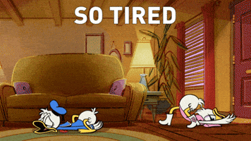 Tired Donald Duck GIF by Mickey Mouse - Find & Share on GIPHY