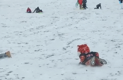 Sledding Snow Day GIF by Rawlings Tigers - Find & Share on GIPHY
