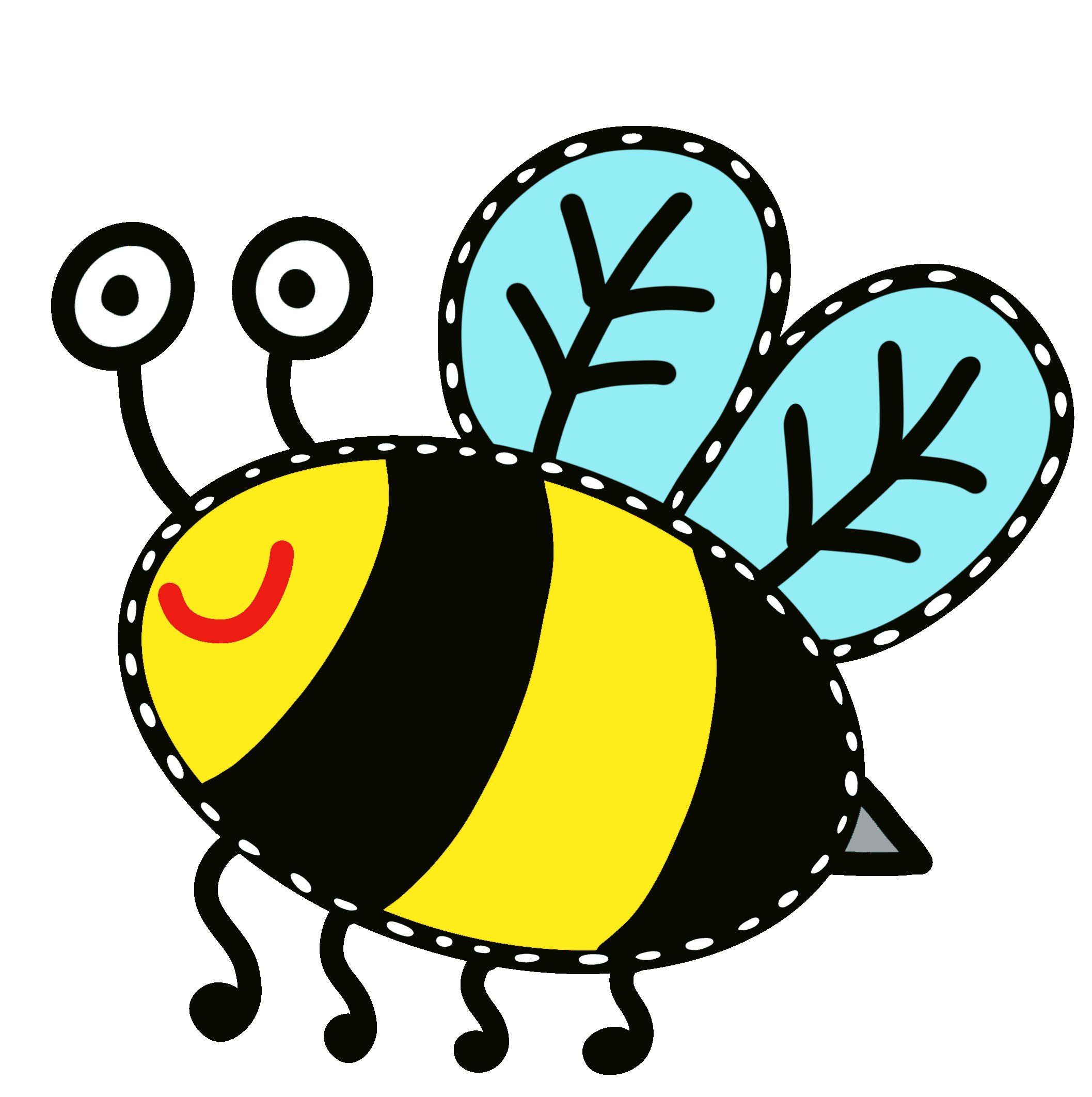 Happy Bumble Bee Sticker by Jelene for iOS & Android | GIPHY
