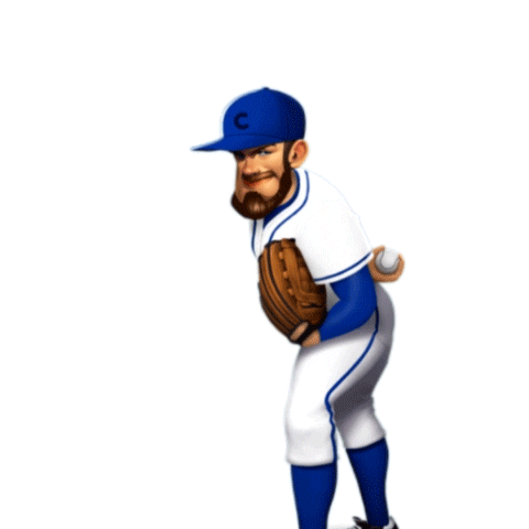 Animated Baseball Player Pitching