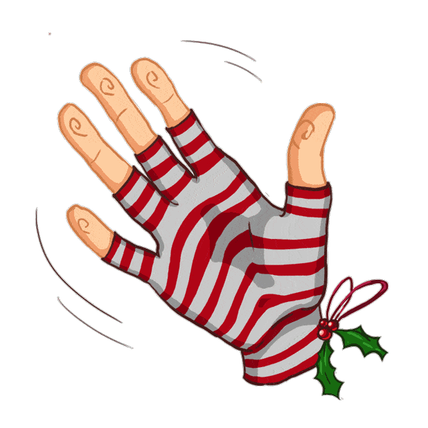 Christmas Hand Gestures by Stickerpacks.design | GIPHY