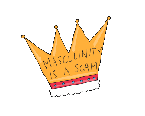 Big Strong Man Crown Sticker by Sam Leighton-Dore for iOS & Android | GIPHY