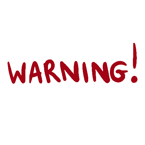 Warning Sticker for iOS & Android | GIPHY