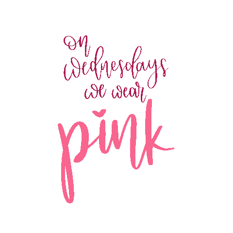 On Wednesdays We Wear Pink Sticker for iOS & Android | GIPHY