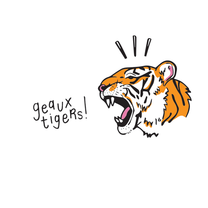 Lsu Tigers Sticker by Louisiana State University for iOS & Android | GIPHY