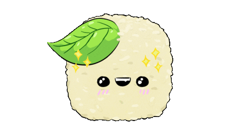 Happy Rice Ball Sticker for iOS & Android | GIPHY