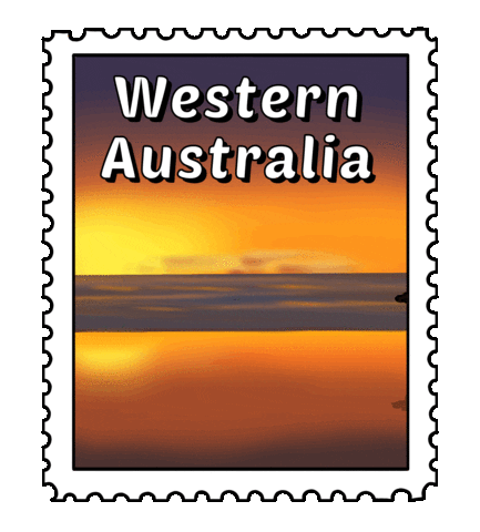 Western Australia Beach Sticker by Bianca Bosso for iOS & Android | GIPHY