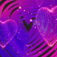 Animated Neon Hearts Gif