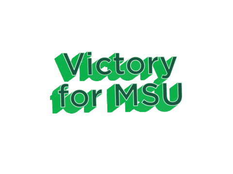 Msu Go Green Sticker by Michigan State University for iOS & Android | GIPHY