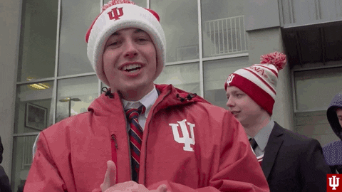 Fan GIF by Indiana Hoosiers - Find & Share on GIPHY