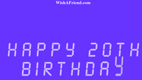 Happy 20Th Birthday GIFs - Get the best GIF on GIPHY