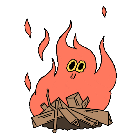 Camping Fire Cartoon