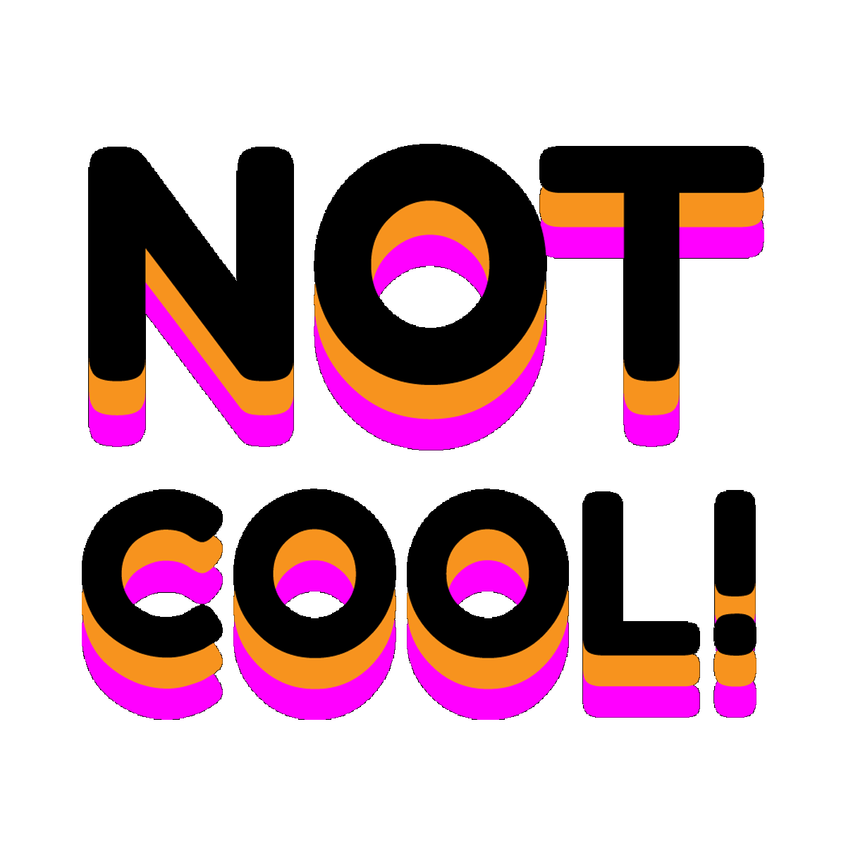 Not Cool No Sticker by Transparency International for iOS & Android | GIPHY