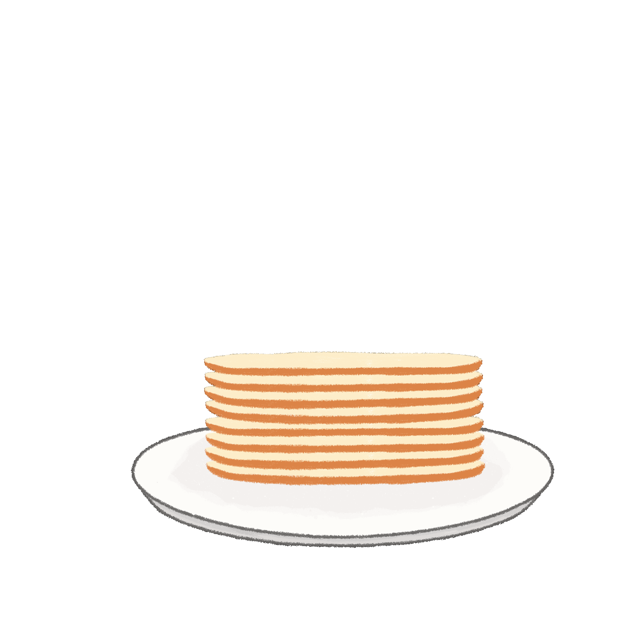 National Pancake Day Pancakes Sticker by Letablierdechloe for iOS ...