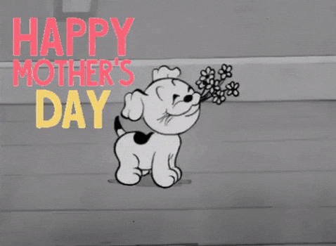 happy, cute, animated, vintage, retro, mom, thanks, mothers day ...