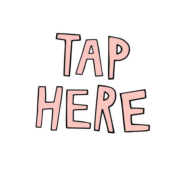 Tap Here Sticker by Abiby for iOS & Android | GIPHY