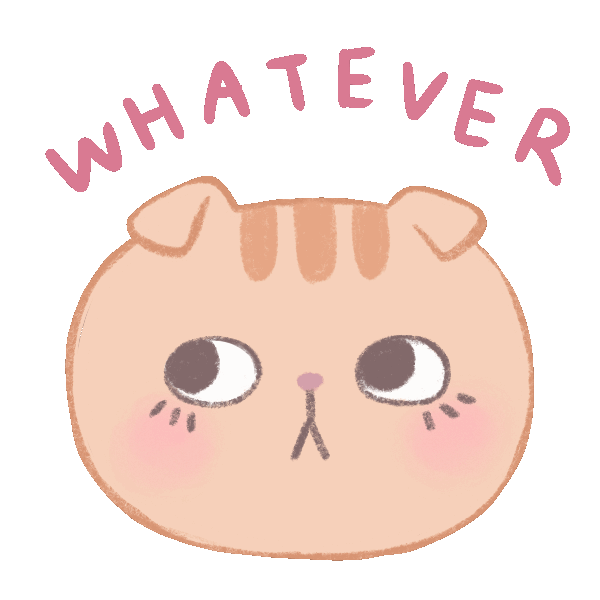 Cat What Sticker by TiffanyHuynhArt for iOS & Android | GIPHY