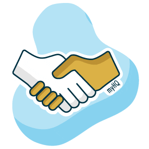 Business Handshake Sticker by myHQ for iOS & Android | GIPHY