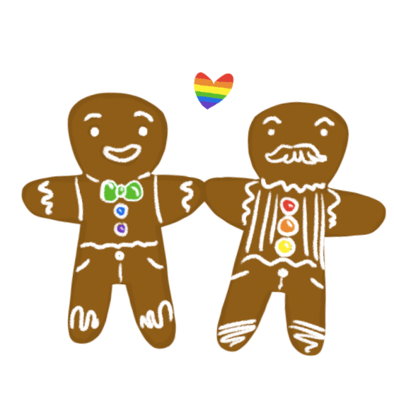 Christmas Tree Gingerbread Sticker by LGBT Center OC for iOS & Android ...