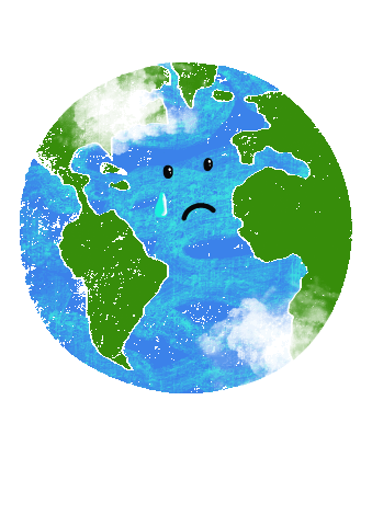 Climate Change World Sticker by Rosie Johnson Illustrates for iOS ...