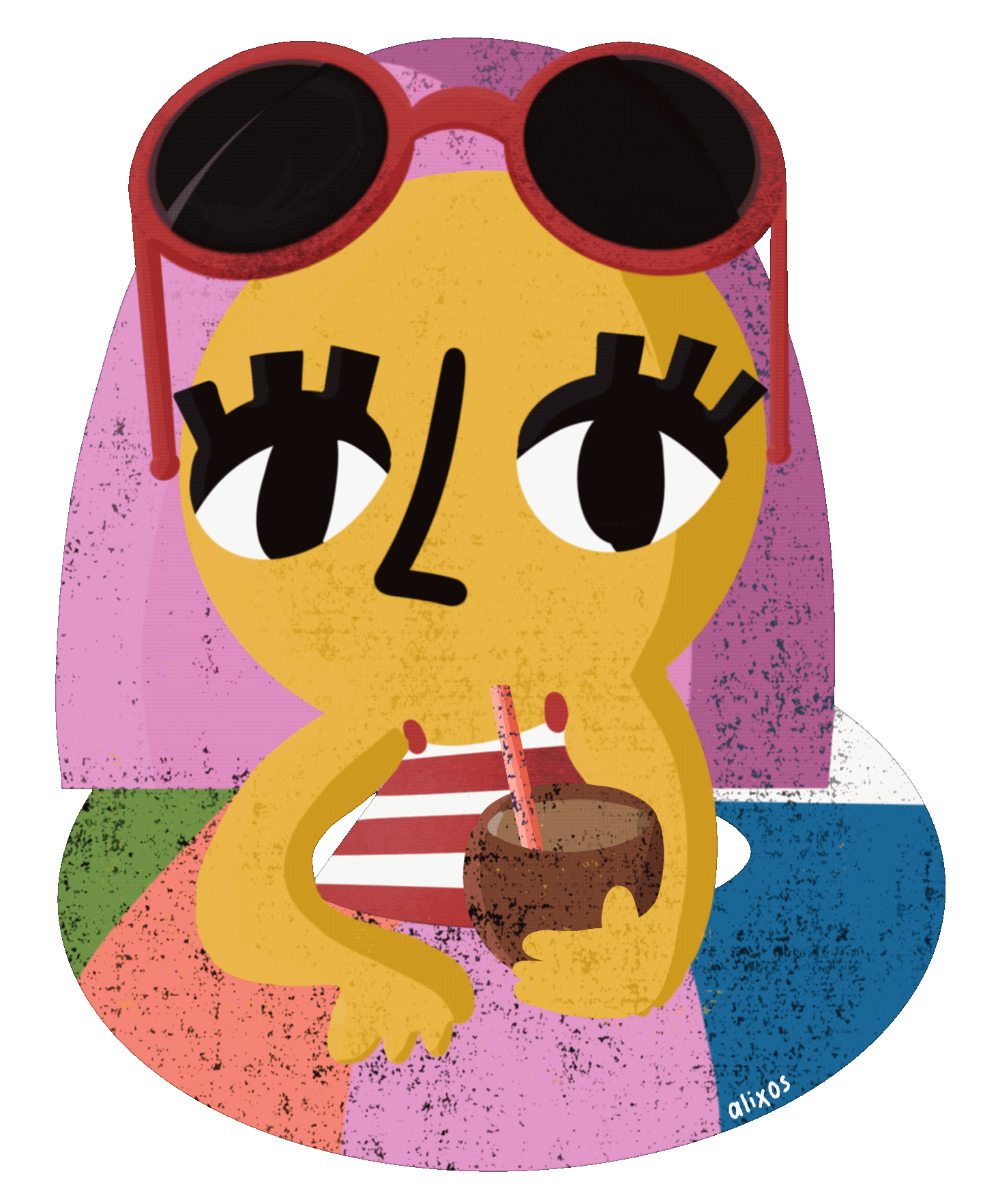 Girl Swimming Sticker for iOS & Android | GIPHY