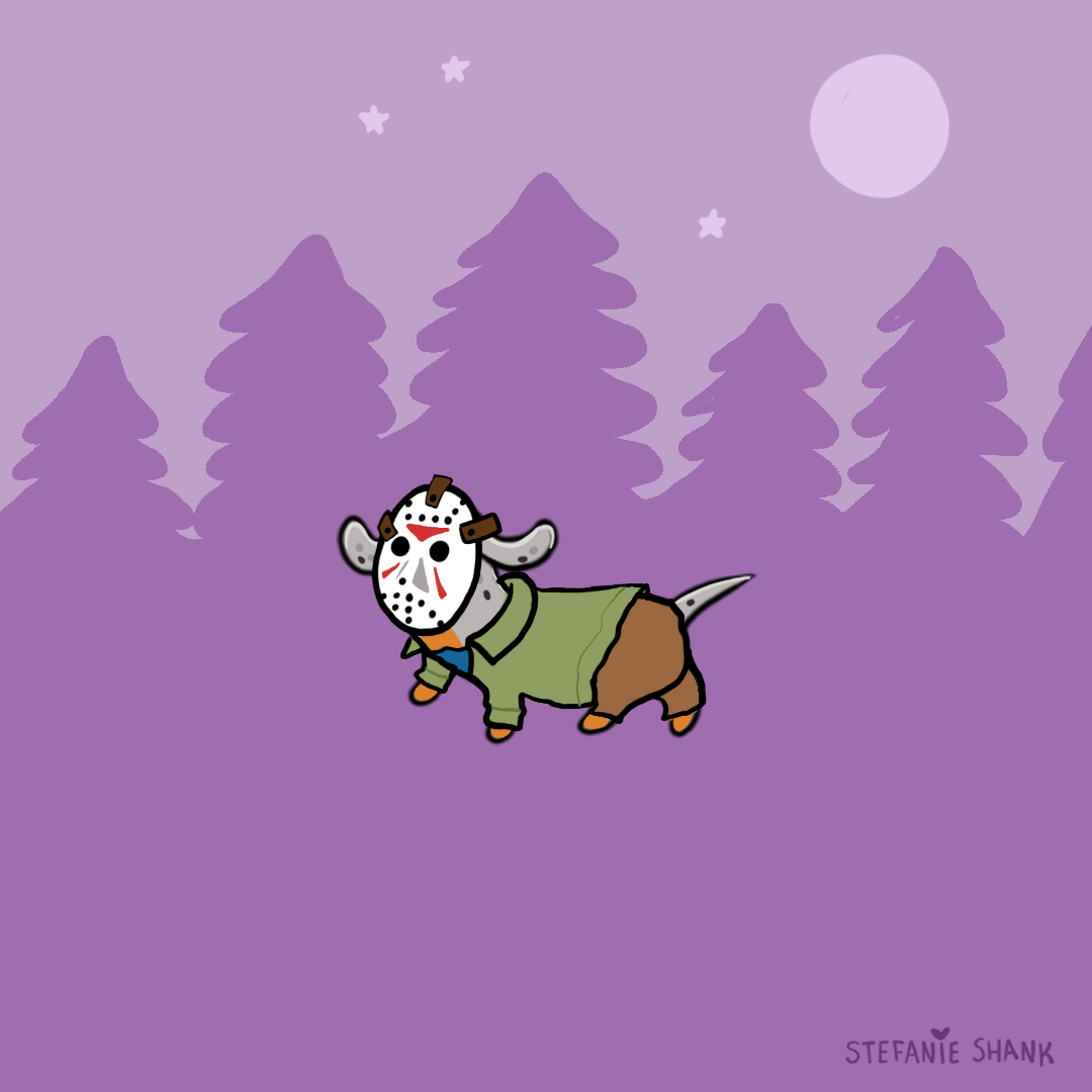Friday The 13Th Dog GIF by Stefanie Shank - Find & Share on GIPHY