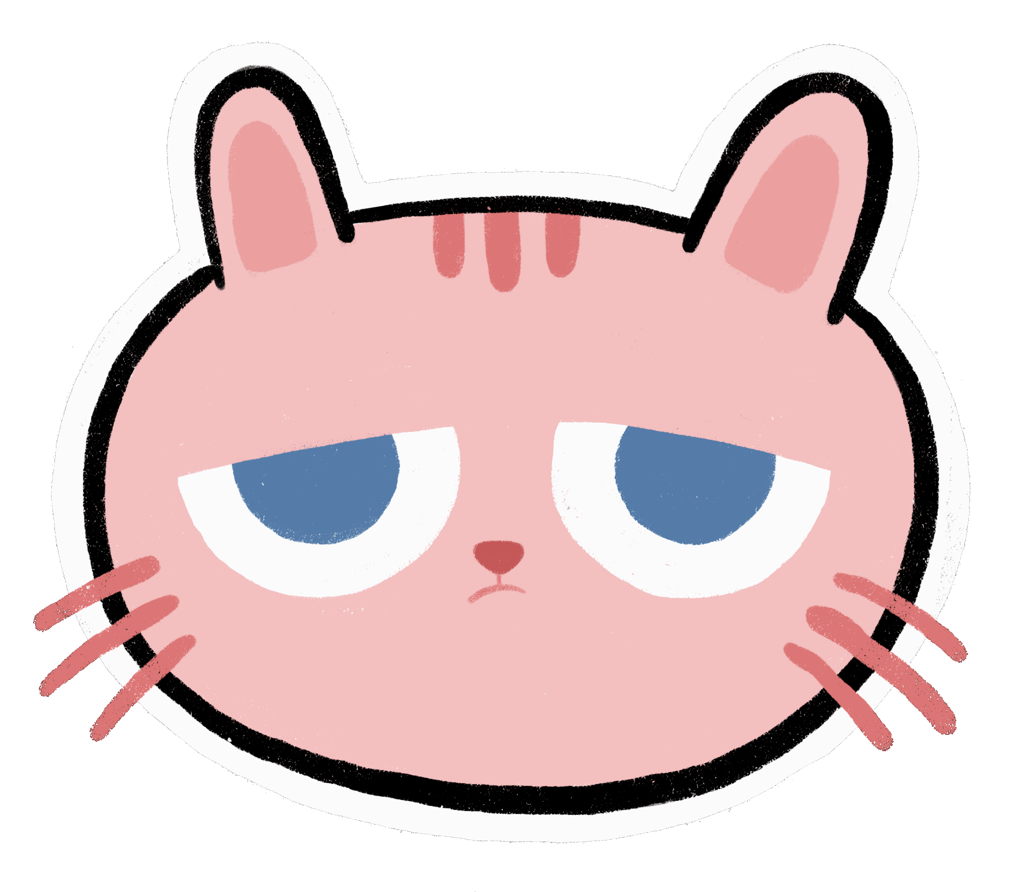 Bored Cat Sticker by Mybro for iOS & Android | GIPHY