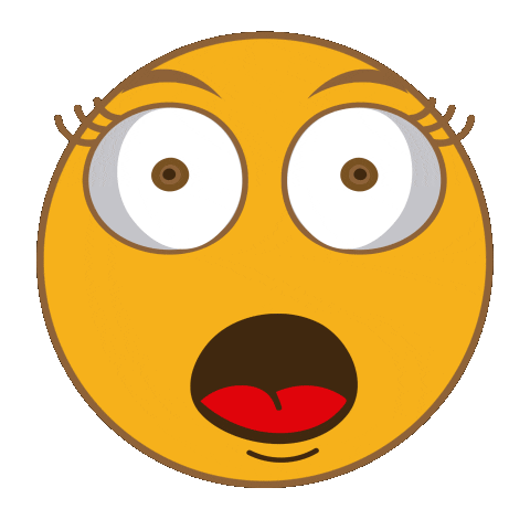 Surprised Smiley Face Animation