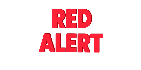 Red Alert Sticker by Justin for iOS & Android | GIPHY