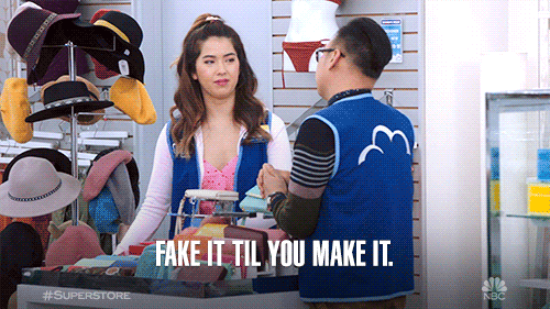 Fake It Till You Make It GIF by Superstore - Find & Share on GIPHY