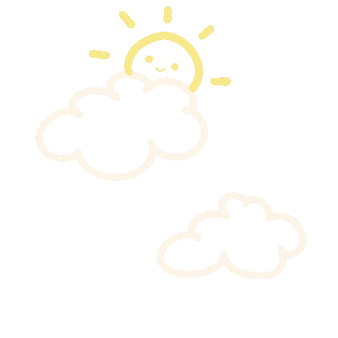 Partly Cloudy Clouds Sticker by Capachitos for iOS & Android | GIPHY