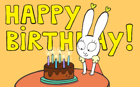 Happy Birthday Bunny Gif