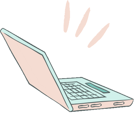 Laptop Notebook Sticker by tuyotienda for iOS & Android | GIPHY