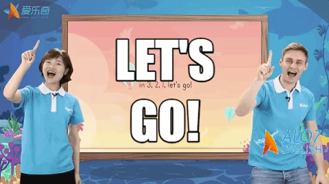Lets Go Alo7 English GIF by ALO7.com - Find & Share on GIPHY