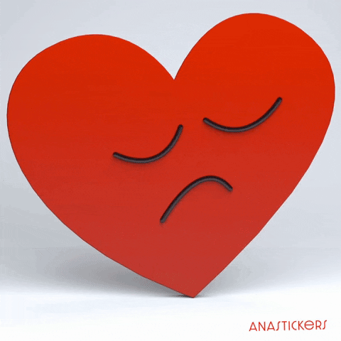 Sad Heart GIF by Ana Armendariz - Find & Share on GIPHY