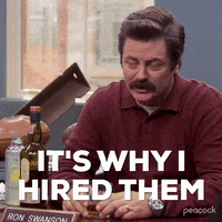 Proud Of You Gif Ron Swanson