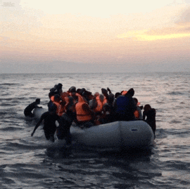 Inflatable Refugee GIFs - Get the best GIF on GIPHY