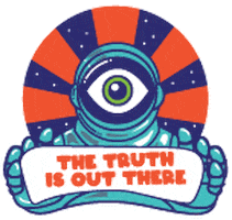 The Truth Is Out There Sticker by Edinburg Cultural Arts for iOS ...