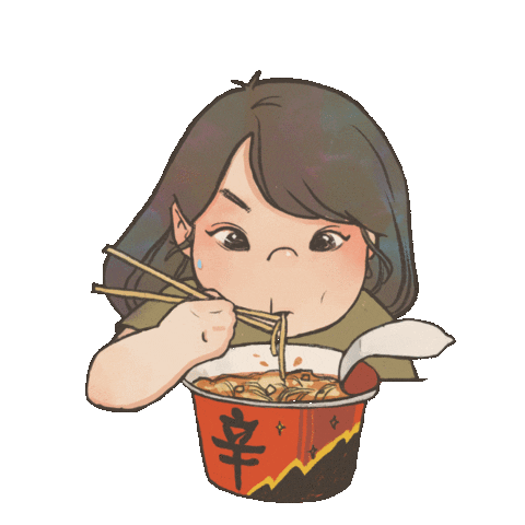 Instant Noodles Eating Sticker for iOS & Android | GIPHY