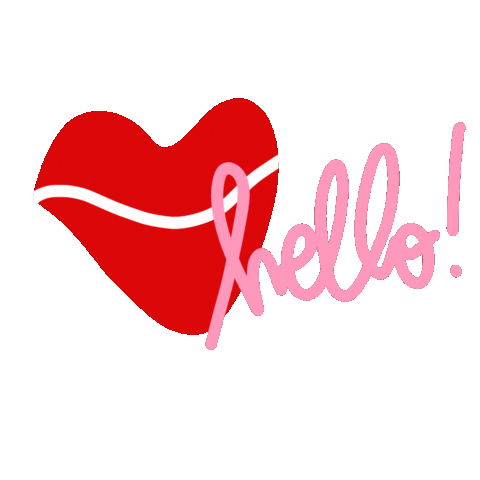 Kiss Hello Sticker for iOS & Android | GIPHY