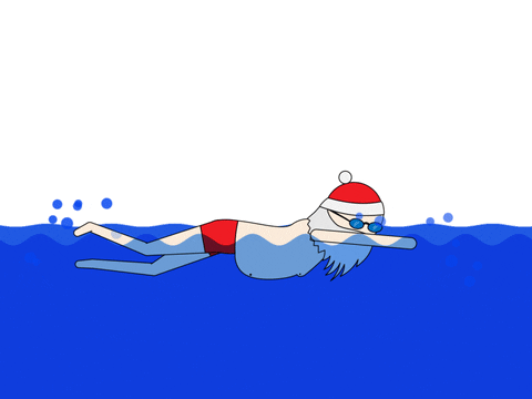 Swimmer-santa GIFs - Get the best GIF on GIPHY