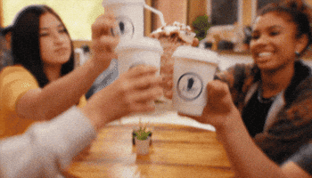 Coffee Cheers GIF by Brat TV - Find & Share on GIPHY