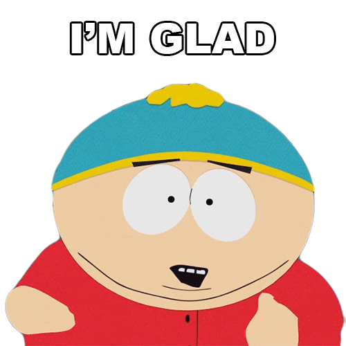Happy Eric Cartman Sticker by South Park for iOS & Android | GIPHY